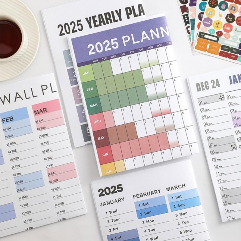 2025 Full Year to View Calendar 2025 Yearly Calendar Planner 01/2025 to ...