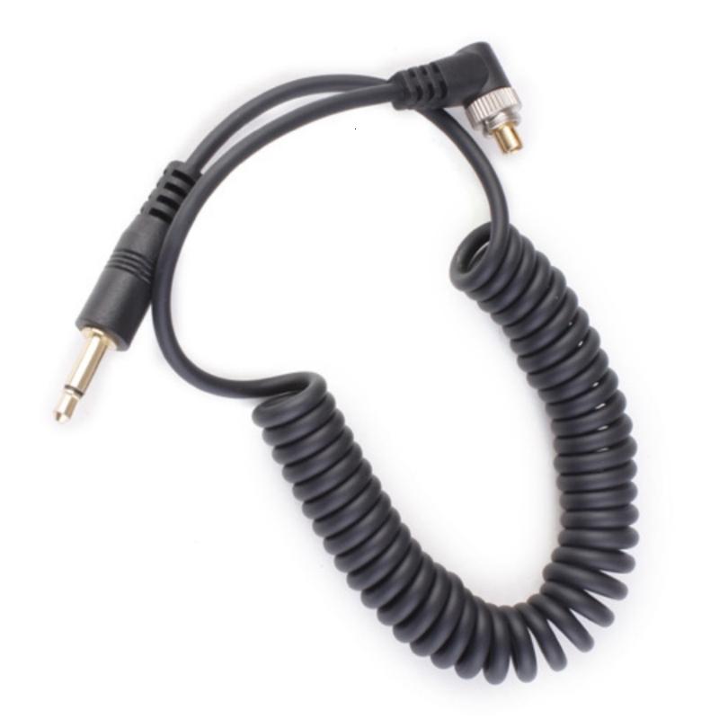 Telescopic PC to 3.5mm Male Flash Sync Cable with Scre Lock for D300S ...