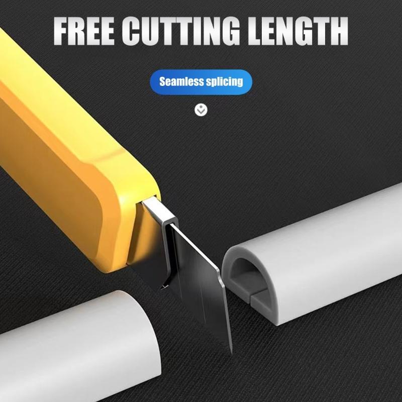 Wall Mounted Cord Protector, Floor PVC Trunking Wire Hider Easy DIY ...