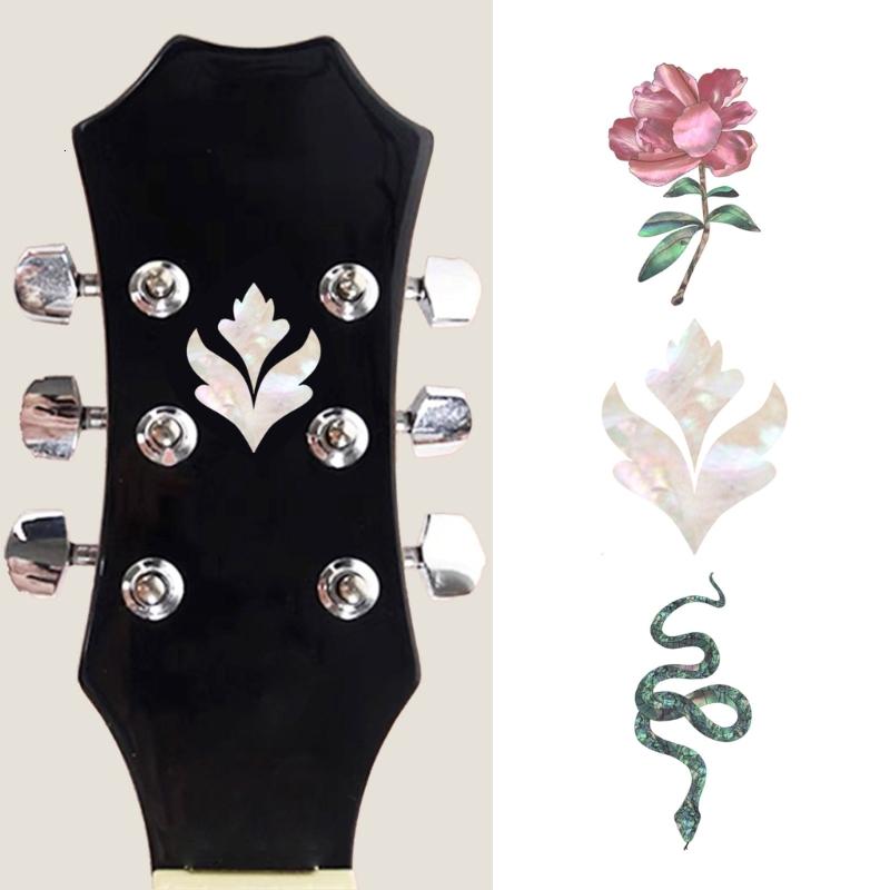 Guitar Neck Inlay Sticker Guitar Headstock Decal Sticker Removable ...