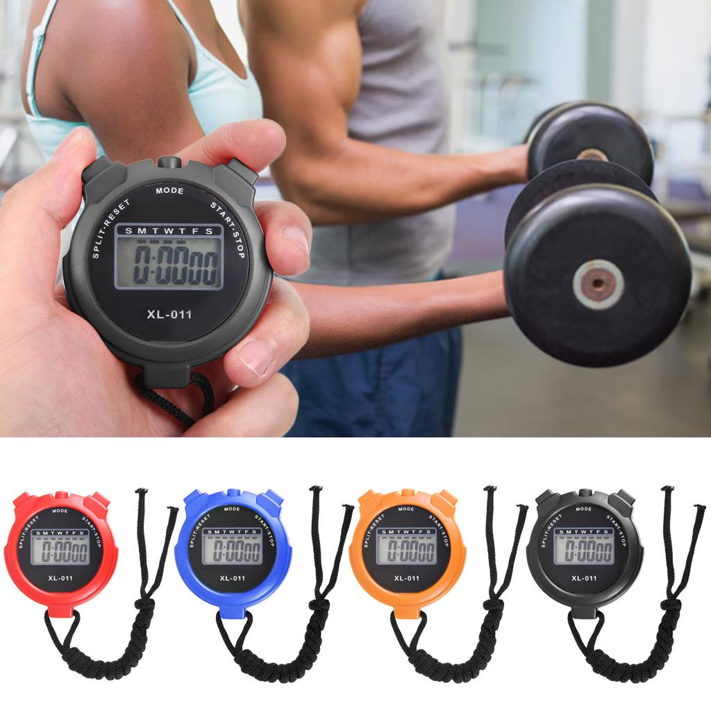 Classic Digital Professional Handheld LCD Chronograph Sports Stopwatch ...