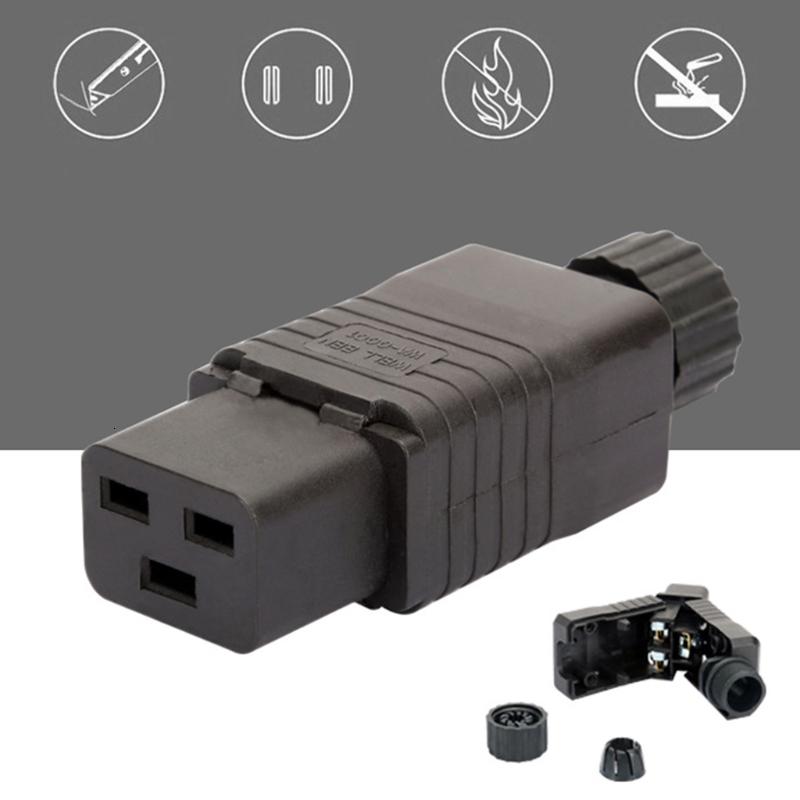 IEC PDU UPS 16A 250VAC 320 C 19 plug, IEC C19 DIY plug conector ...