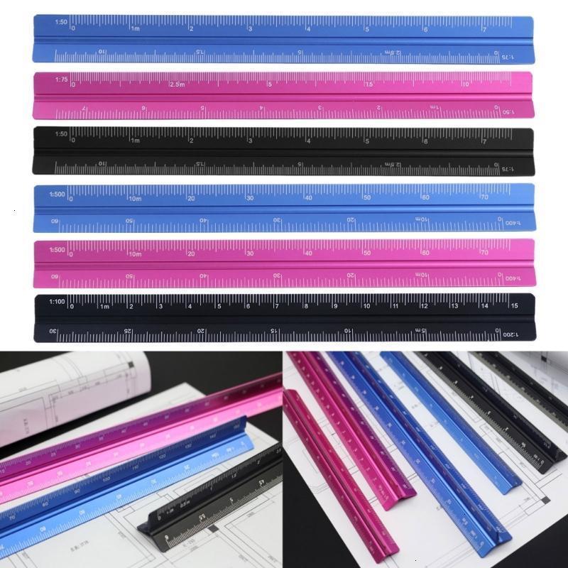 Triangle Mechanical Drafting Ruler Architectural Scale Ruler Draftsmen ...