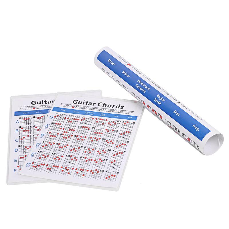 6 String Guitar Chords Poster Sticker Chord Chart Reference Learning ...