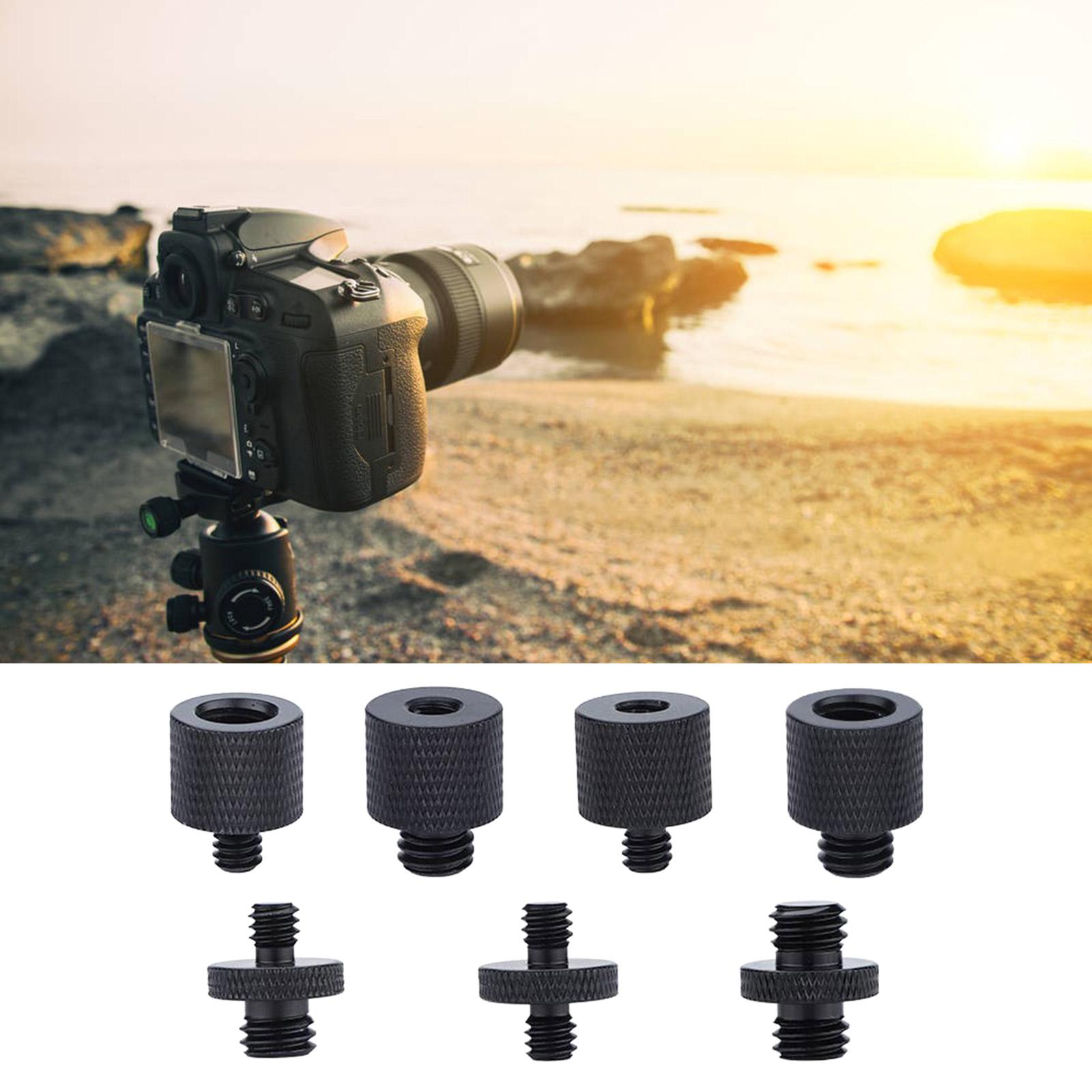 7 Types Camera Tripod Thread Adapter Screw 3/8" Female to 1/4" Male 1/4 ...