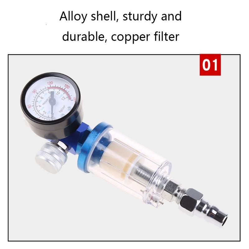 165 mm Air Compressor Filter Oil Water Separator with Pressure ...