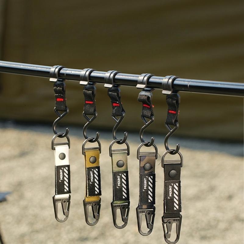 Regulable Nylons Carabiner Hook Backpacks Attachments Clip Triangular ...