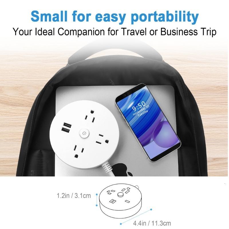 Power Panel Multifunction Wall Mount Socket Wall Outlet Extender with ...