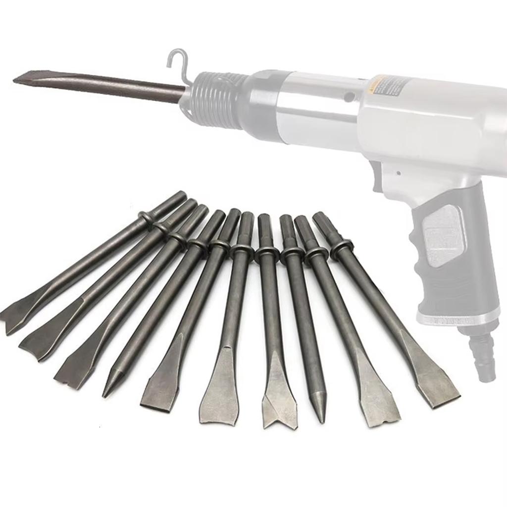 Pneumatic Chisel Set Air Hammer for Tile Concrete Brick Stone Work ...